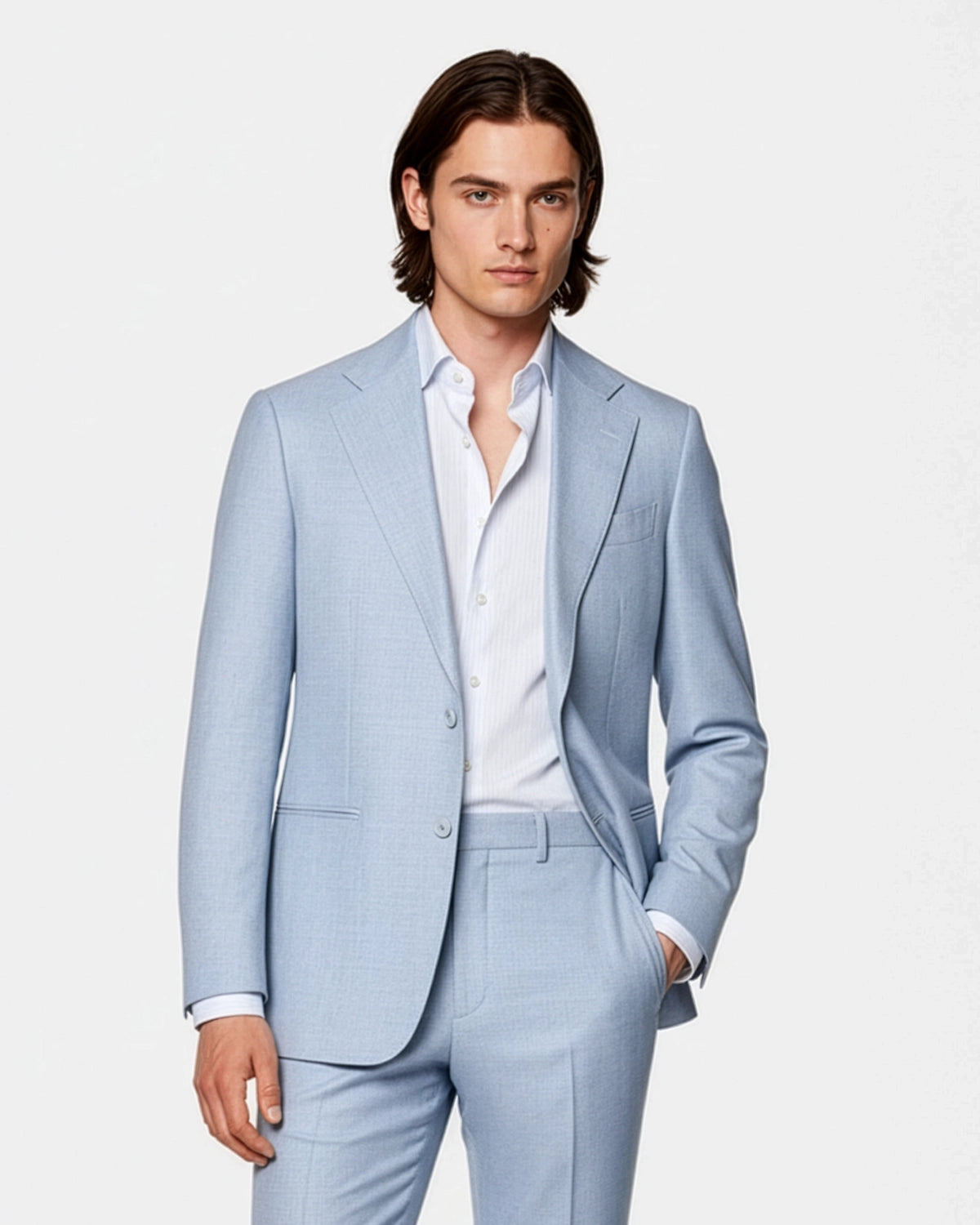 Traje Azul Cielo a Medida | Sastrería Blackpier